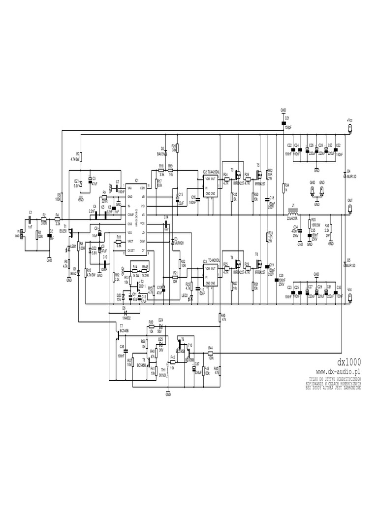 dx1000 Schemat | PDF