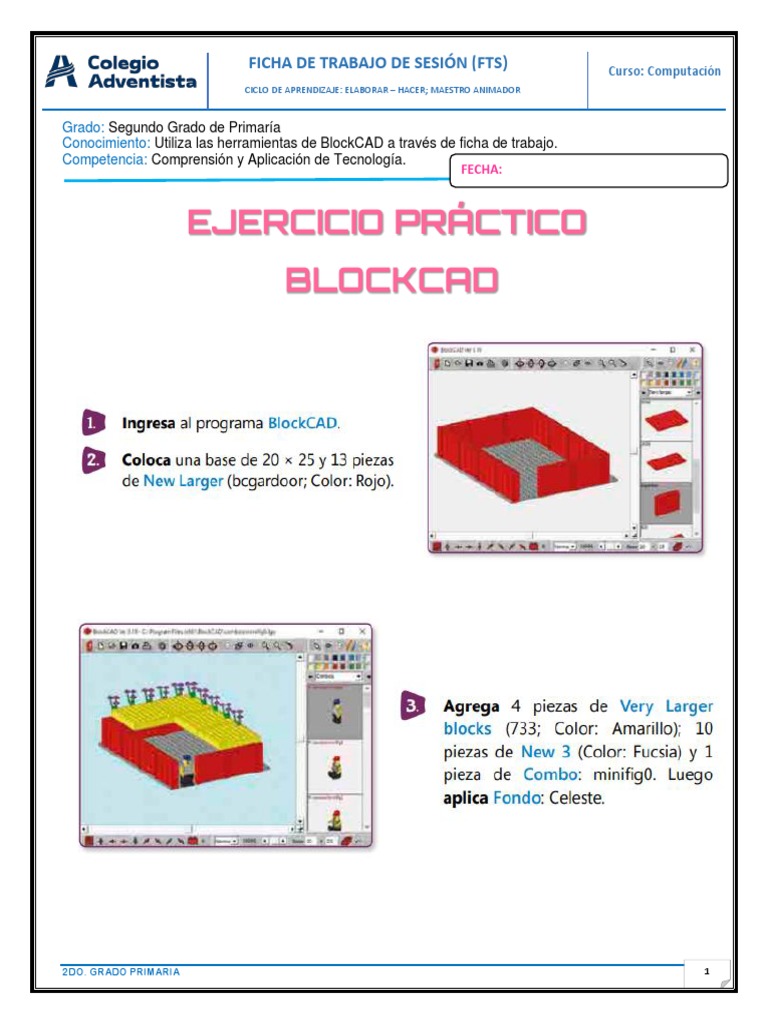 Sesión 5 Ejercicio Práctico BlockCad | PDF