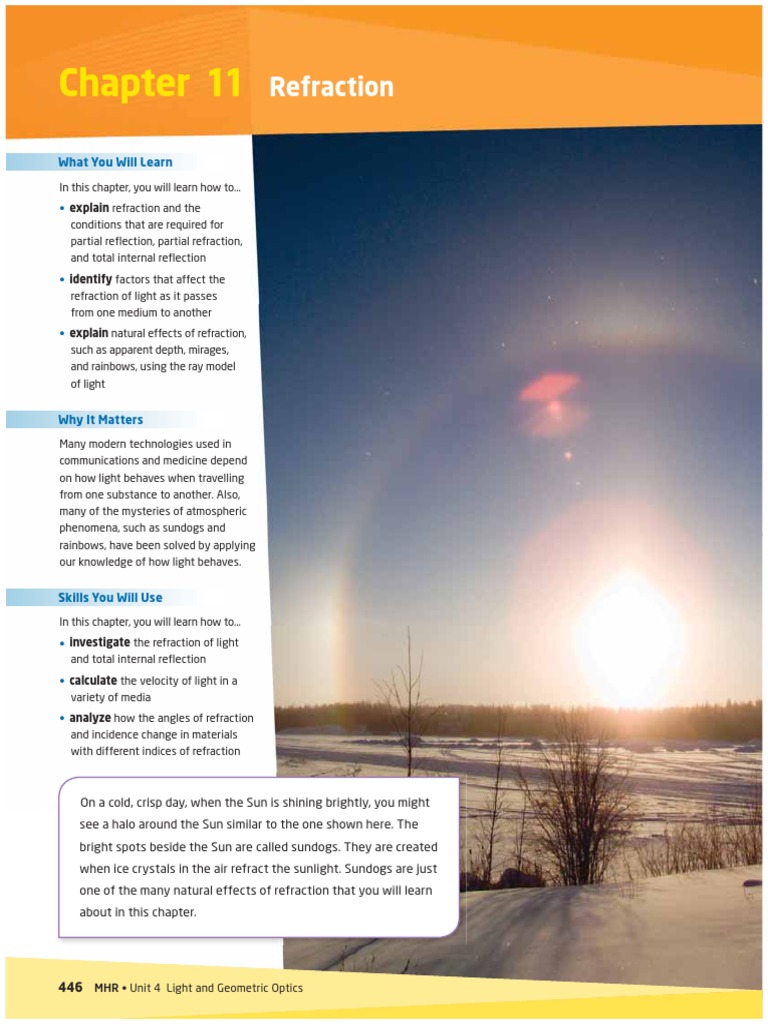 Understanding Light Refraction Effects | PDF | Refraction | Reflection (Physics)