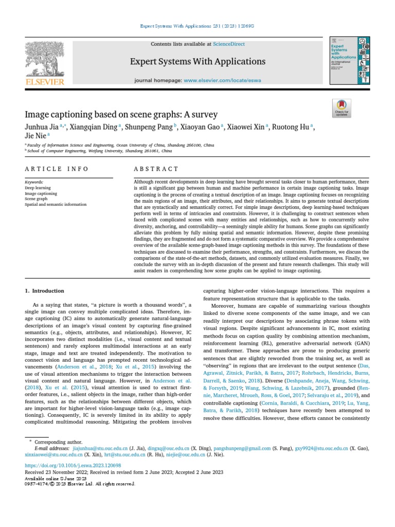 8 - 23 - Image Captioning Based On Scene Graphs - A Survey | PDF | Deep ...