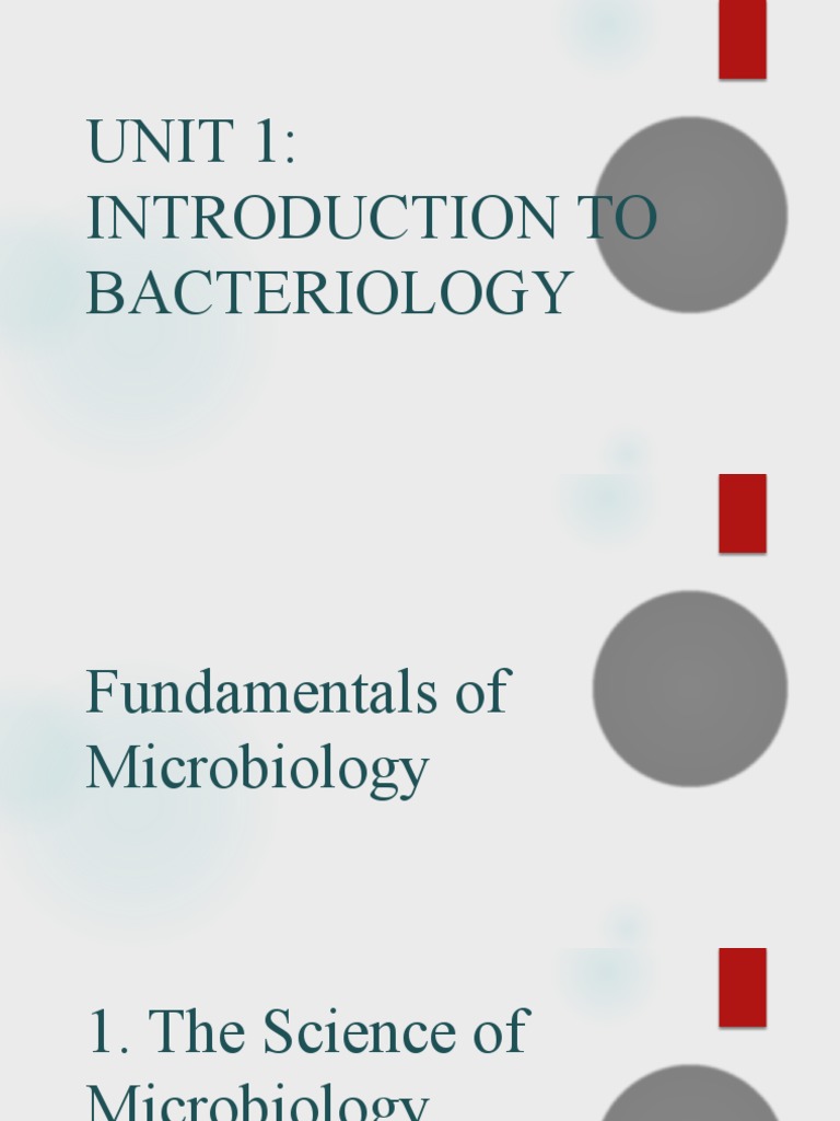 Introduction to Bacteriology Basics | PDF | Bacteria | Microorganism
