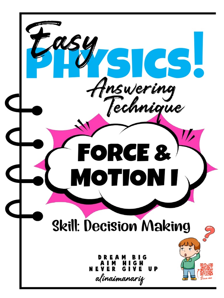Easy Physics! With Alinaimanarif Making Decision FORCE & MOTION | PDF ...