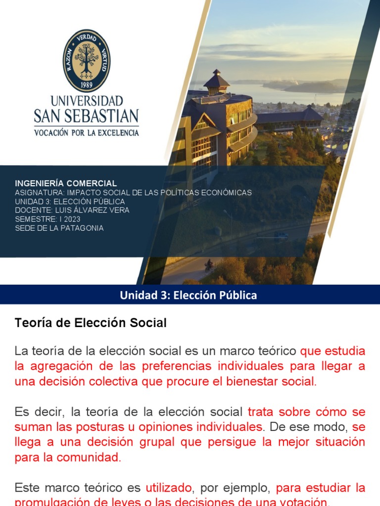 Teoría de la Elección Social | PDF | Eficiencia de Pareto | Elección ...