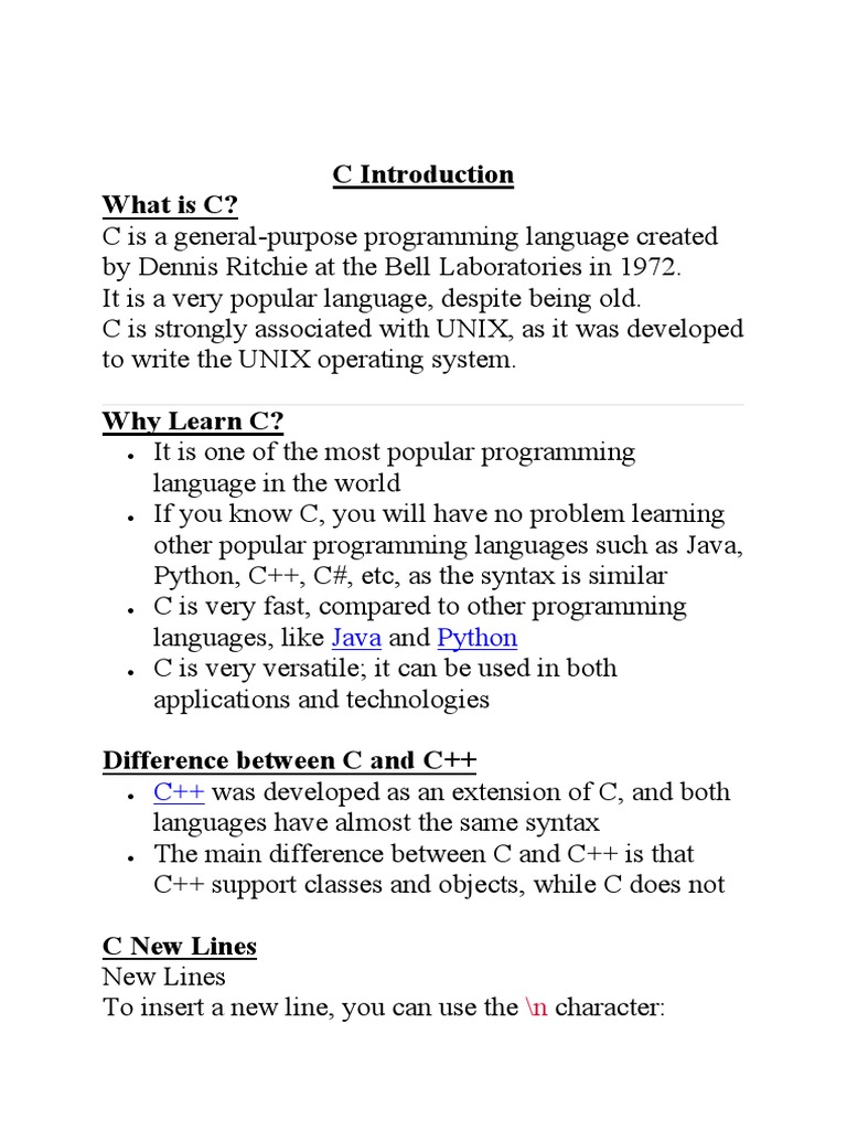 C Language | PDF | Integer (Computer Science) | Data Type C Language | PDF | Integer (Computer Science) | Data Type