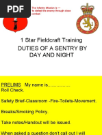 Duties of A Sentry | PDF