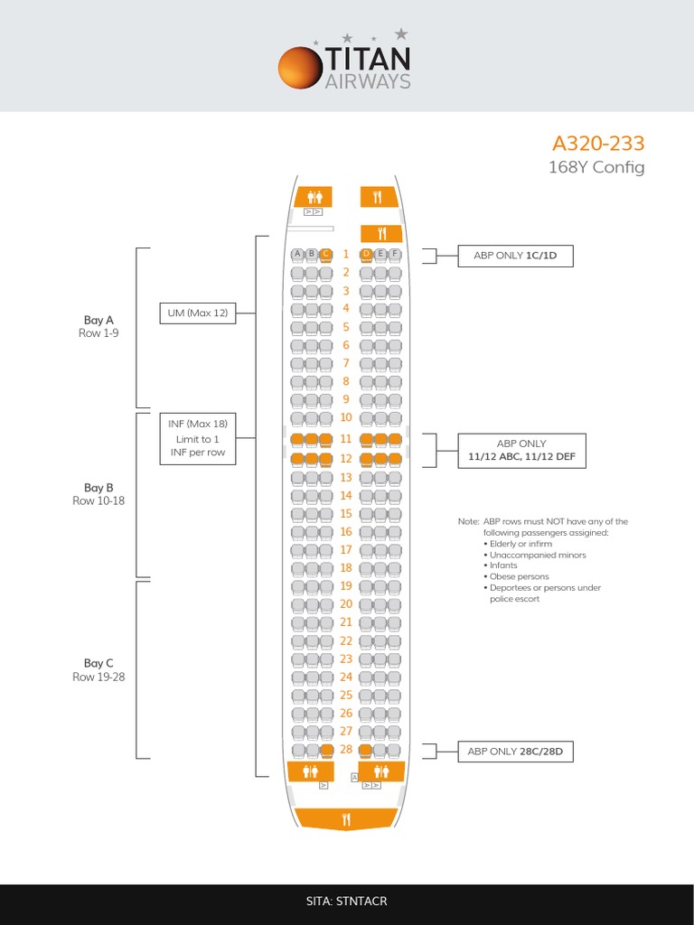 EasyJet A320 Seating Configuration | PDF
