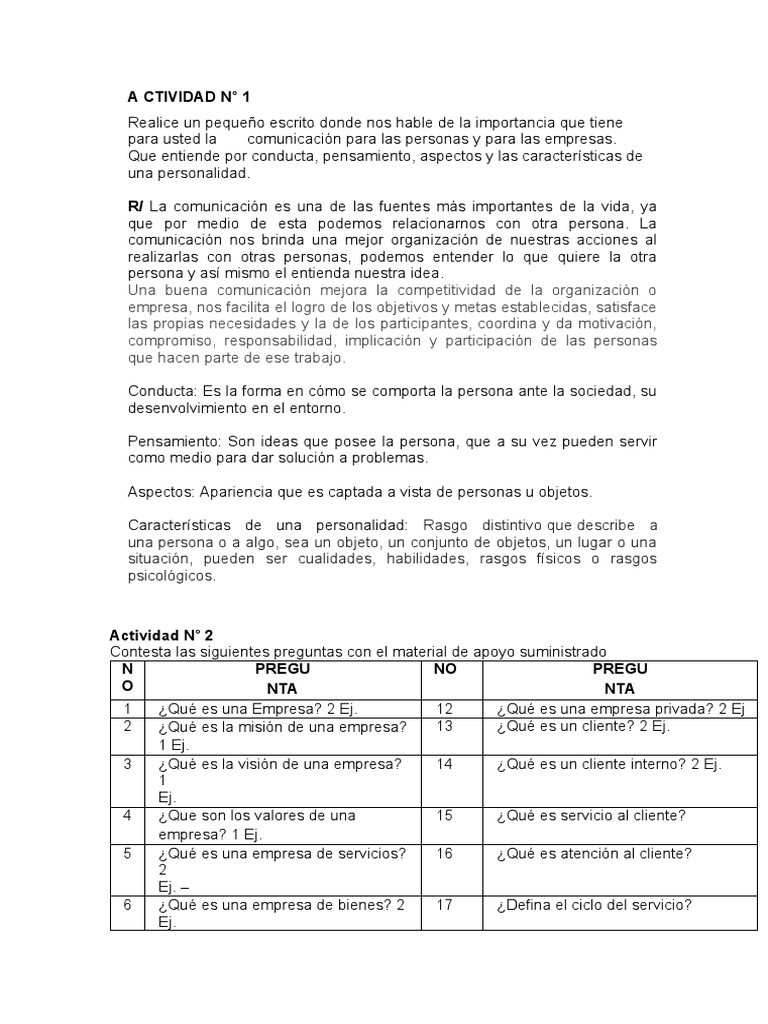 Comunicacion de Las Empresas | PDF | Business | Cliente