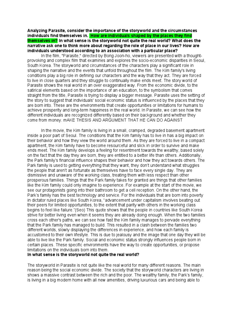 English Writing Exam. Draft | PDF