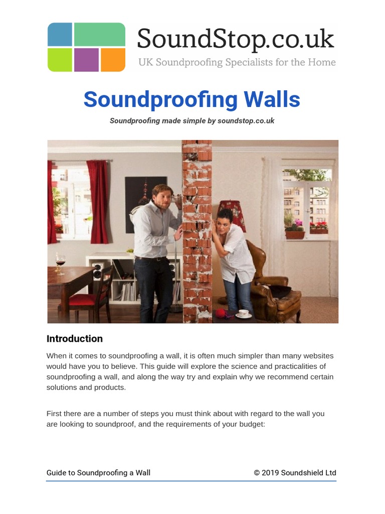 Soundproofing Guide for Party Walls | PDF | Sound | Wall