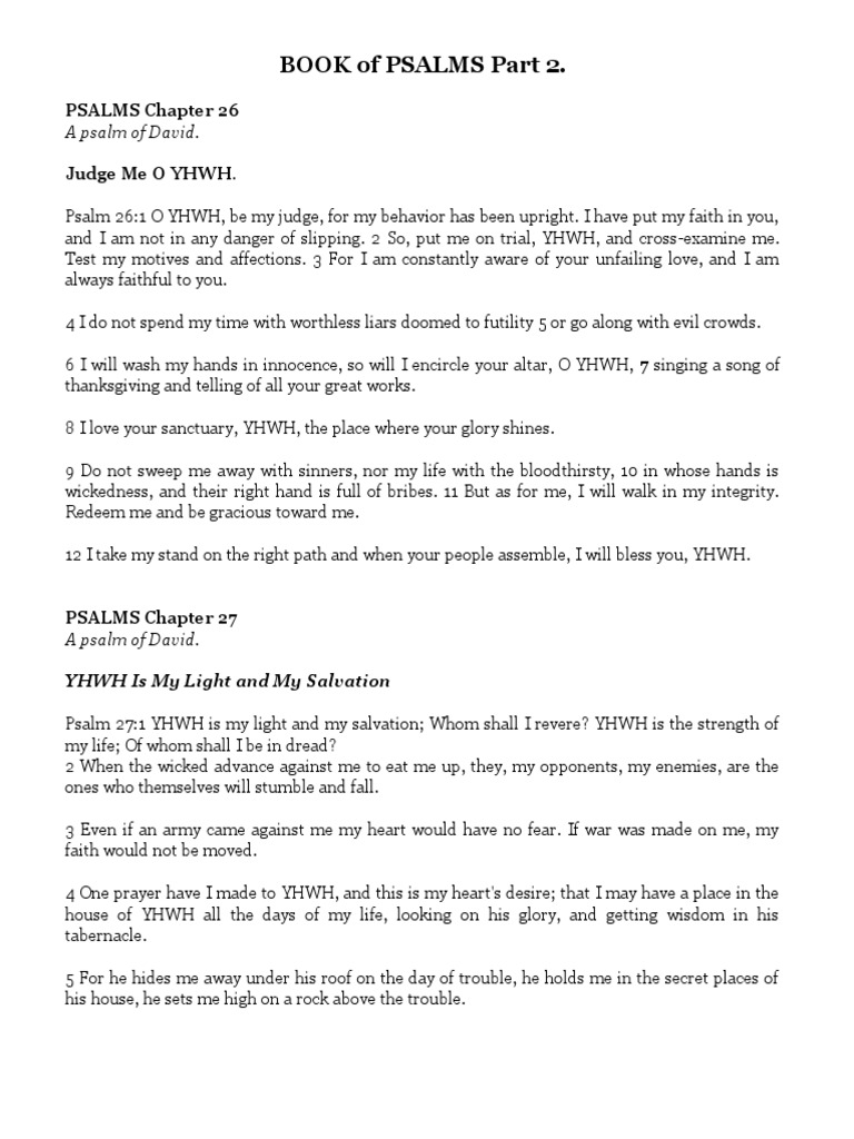 Psalms Part 2 | PDF