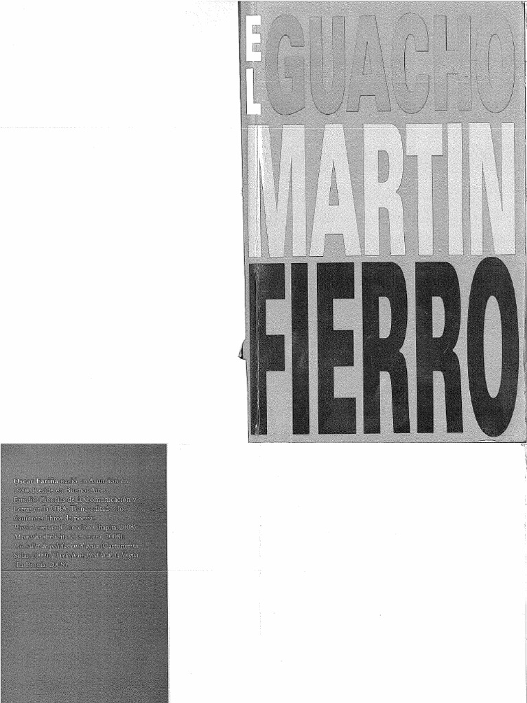 Farina Oscar El Guacho Martin Fierro PDF | PDF
