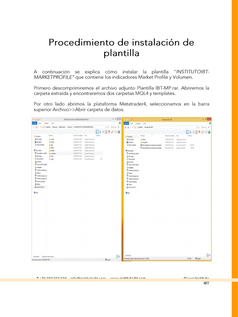Procedimiento de Instalación Plantilla | PDF