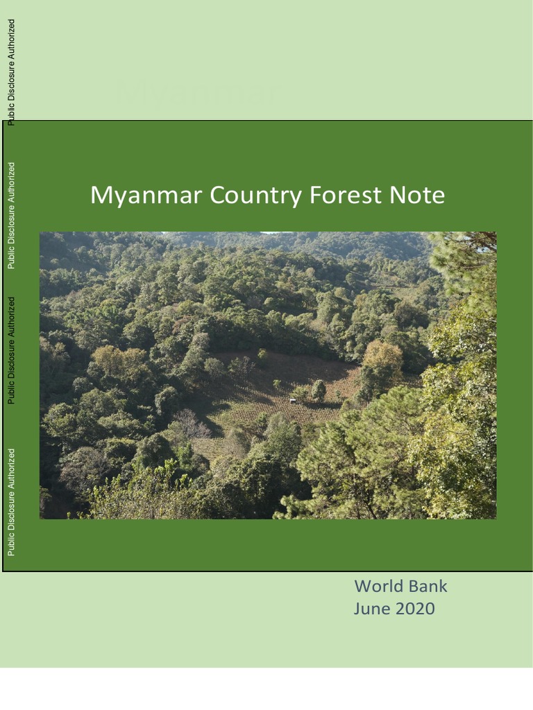 Myanmar Country Forest Note | PDF | Forestry | Deforestation