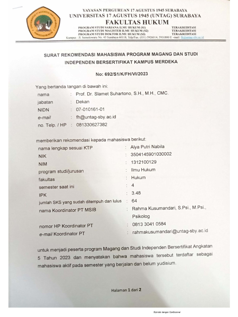 Alya Putri Nabila | PDF