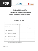 Method Statement Road Construction | PDF | Road | Concrete