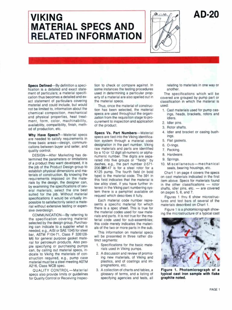 Viking Material Specs | PDF