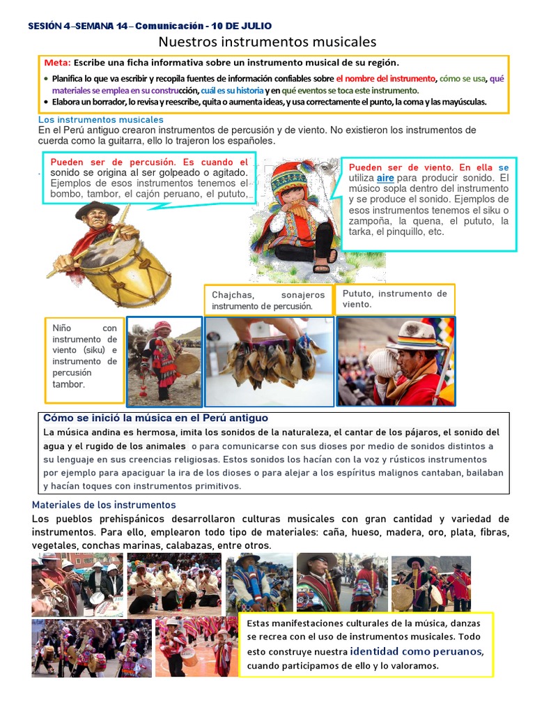 Instrumentos Musicales Clase | PDF | Arte