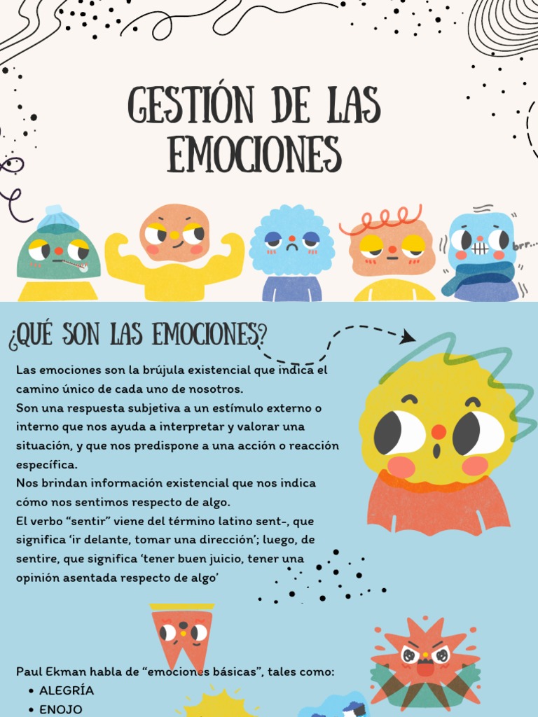 Presentación de Gestón de Las Emociones | PDF | Las emociones ...