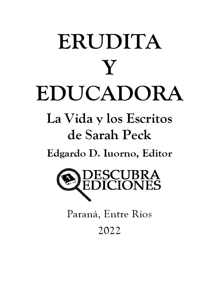 Erudita y Educadora | PDF | Iglesia Adventista del Séptimo Día | Cristo ...