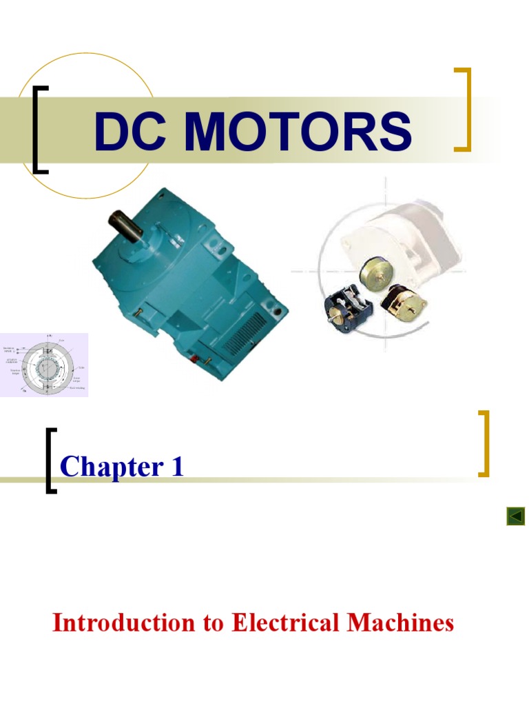 Unit 4 DC Motor | PDF | Electric Motor | Electric Power