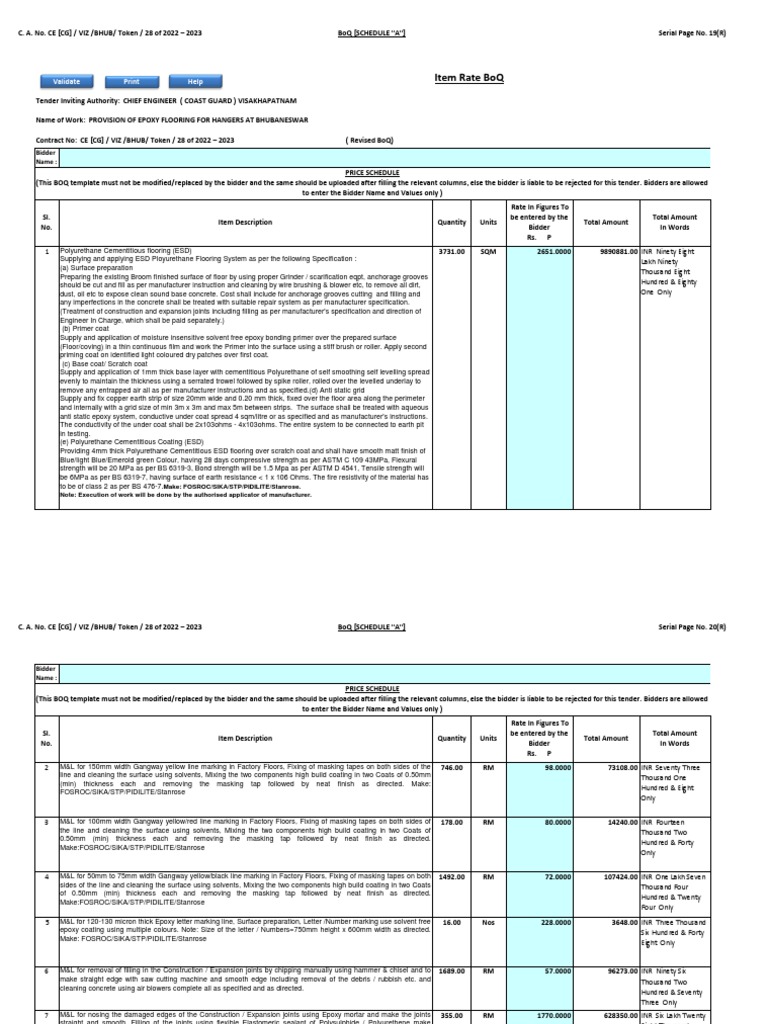 Boq 656803 | PDF | Materials | Building Engineering