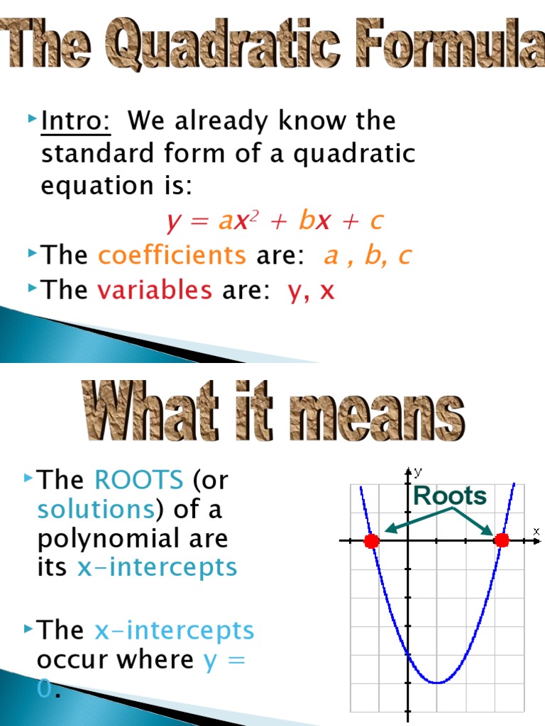 Quadratic Formula | PDF | Quadratic Equation | Mathematical Analysis