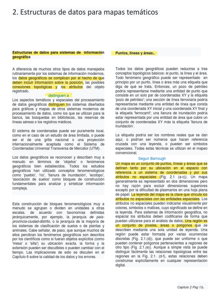 119 - Burrough PA Pples of Geographical Inf Systems Cap 2 PP 13-37 - Traduccion - PDF | PDF ...
