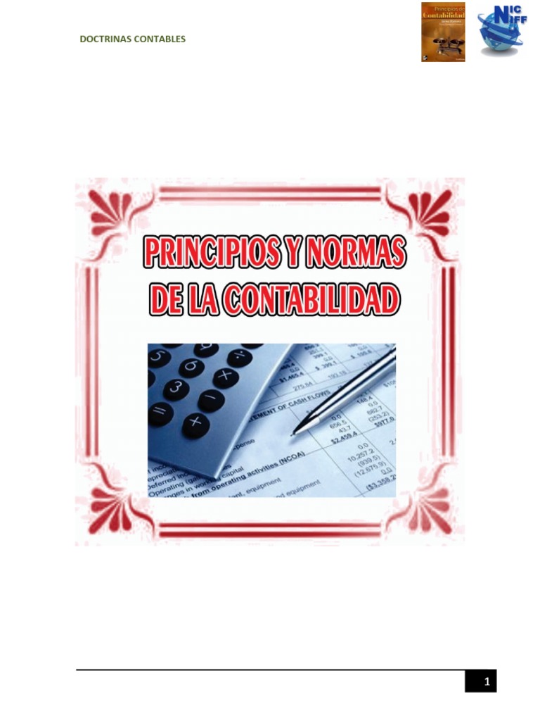 Principios y Normas de La Contabilidad | PDF | Contabilidad | normas internacionales de ...