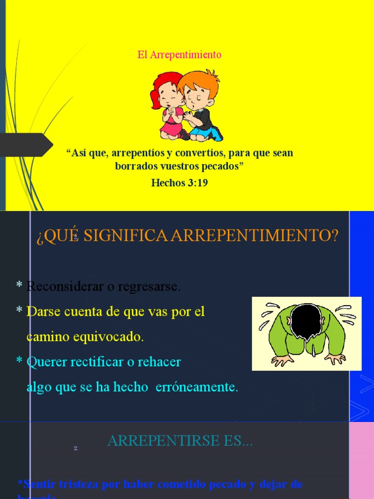 Significado y importancia del arrepentimiento | PDF