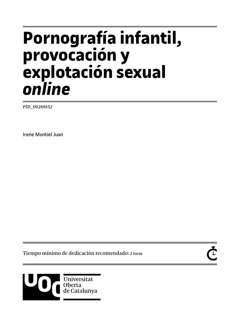 Ensayo 1 CP PDF Pedofilia Pornograf a Infantil
