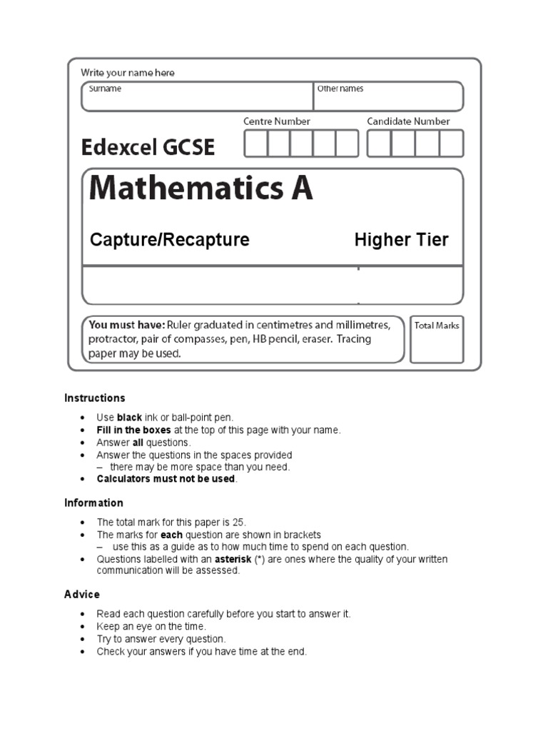 Capture-Recapture Estimation Exercises | PDF