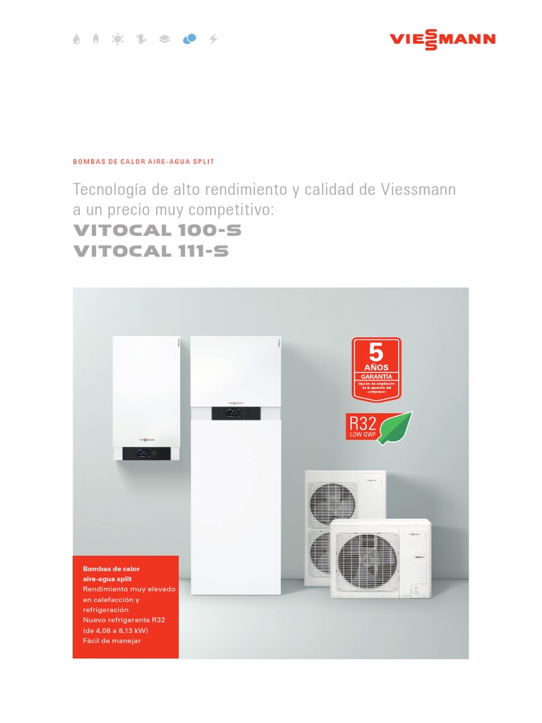 VIESSMANN - Vitocal 100 - 111-S | PDF | Bomba de calor | Transferencia ...