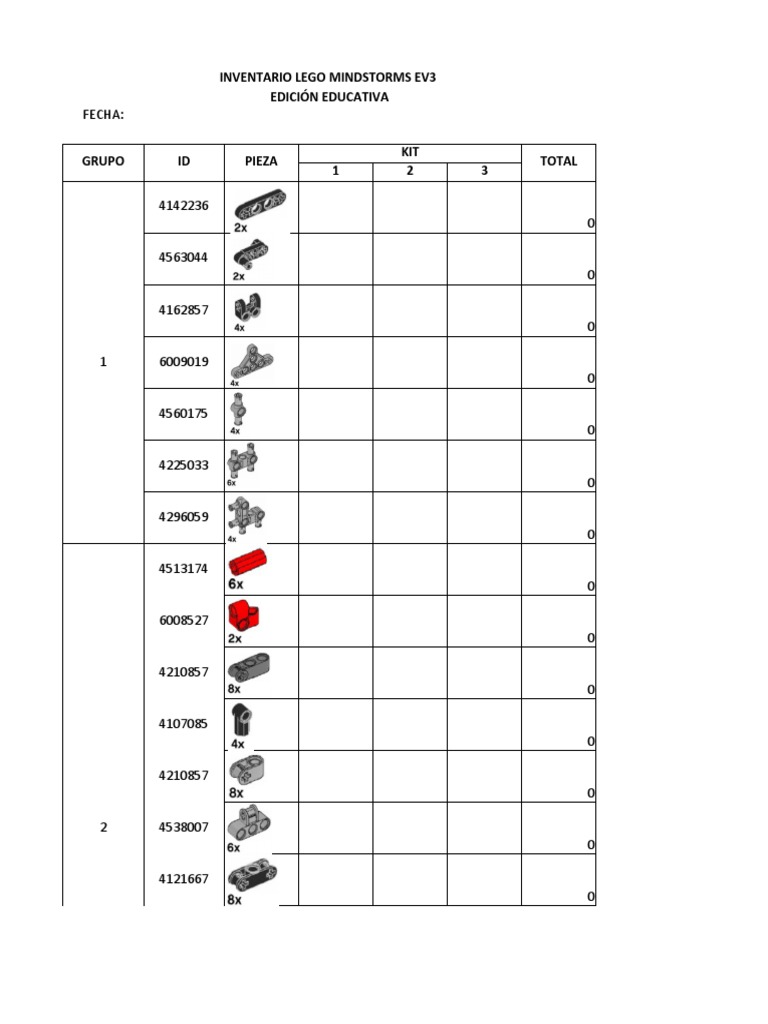 Inventario Legos | PDF | Robotics | Toys