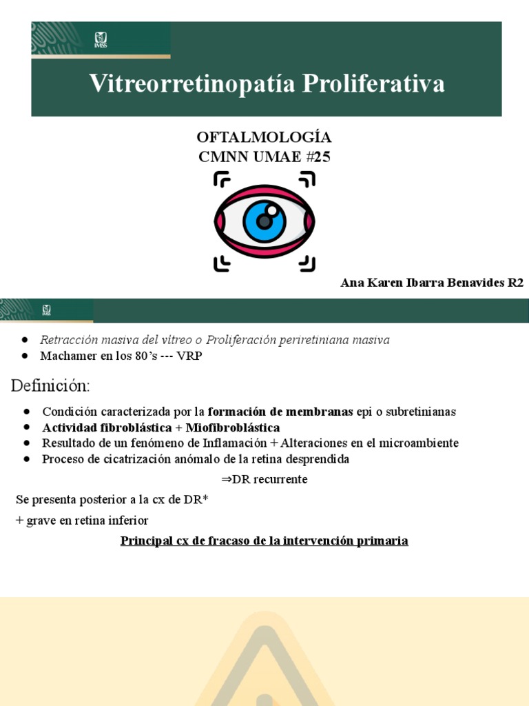 Vitreorretinopatía Proliferativa: Oftalmología CMNN Umae #25 | PDF