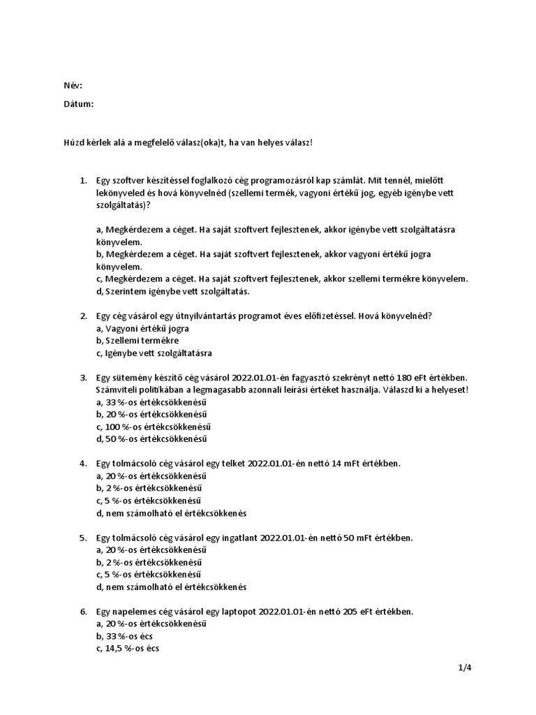 Szakmai kérdések | PDF