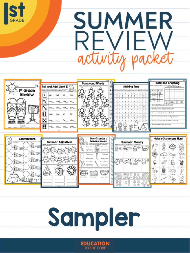 Summer Review Freebie - 1st Grade | PDF | Linguistics