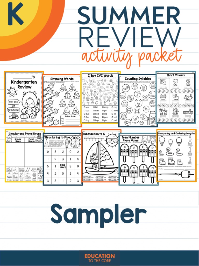 Summer Review Freebie - Kindergarten | PDF | Plants | Botany
