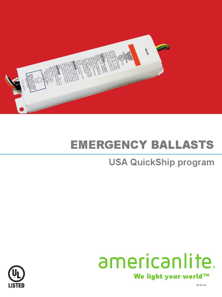 Americanlite Er Ballast | PDF | Fluorescent Lamp | Compact Fluorescent Lamp