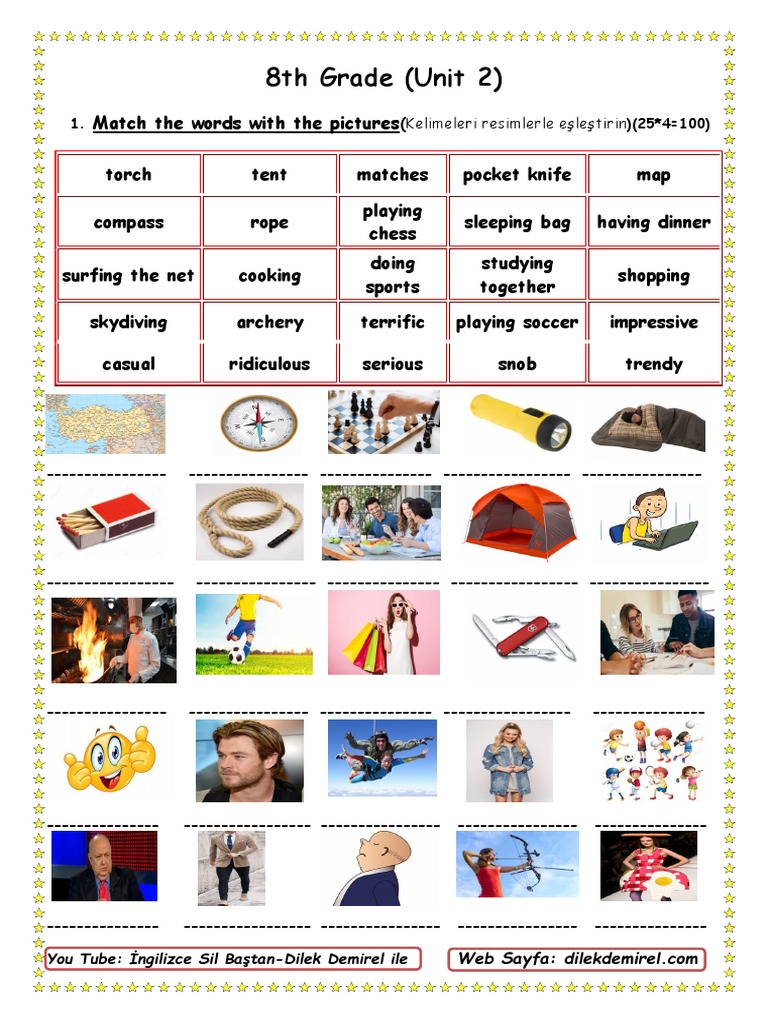 8th Grade English Unit 2 Activities | PDF