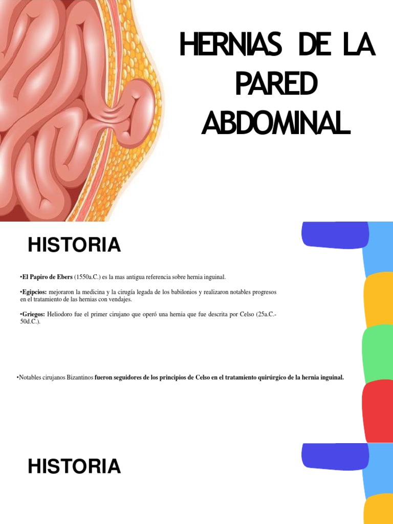 Seminario de Hernias de La Pared Abdominal en Cirugia General Medicina | PDF