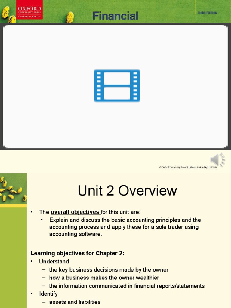 2021 FAC11A1 - Unit 2 Business Decisions and Financial Statements With Recording | PDF ...