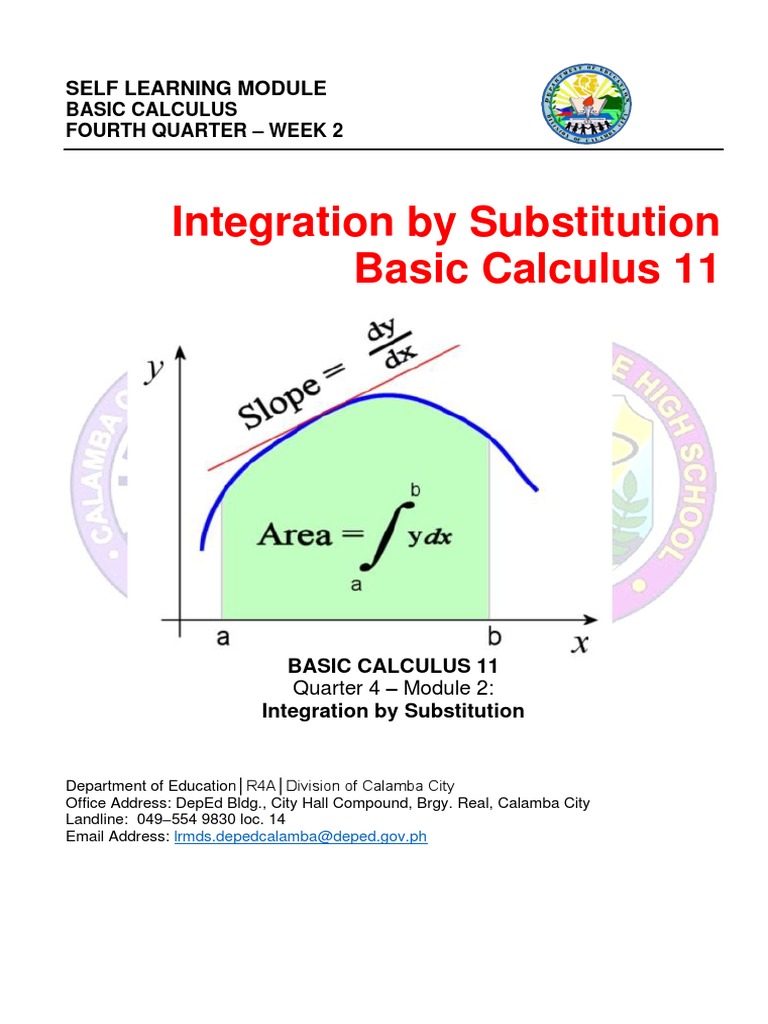Q4 - SLM - Basic Cal Module 2 | PDF | Integral | Derivative