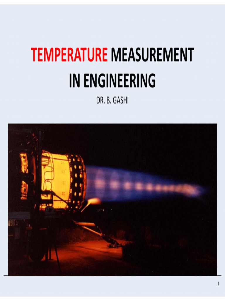 Temperature Measurement | PDF | Thermocouple | Electrical Resistance And Conductance