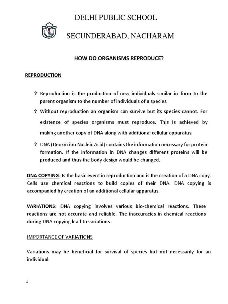 Reproduction Notes | PDF | Flowers | Reproduction