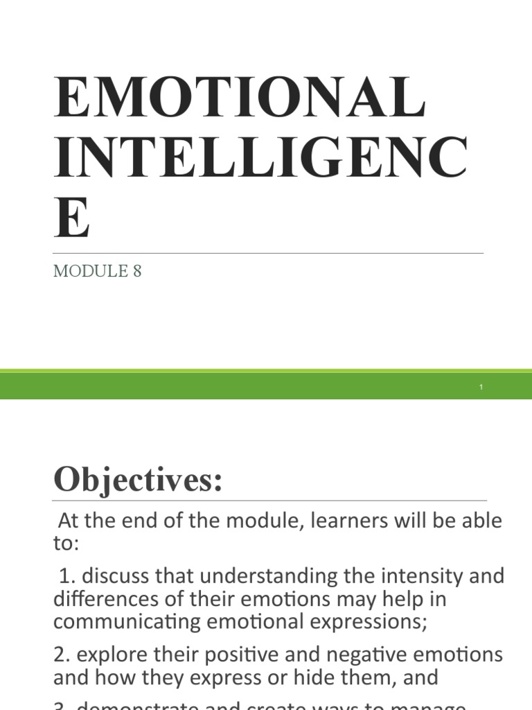Emotional Quotient | PDF | Emotional Intelligence | Psychology