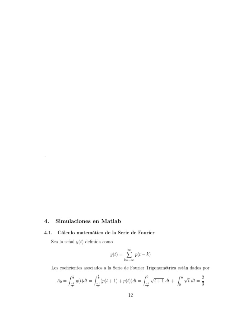 MATLAB | PDF | Transformada de Fourier | Integral