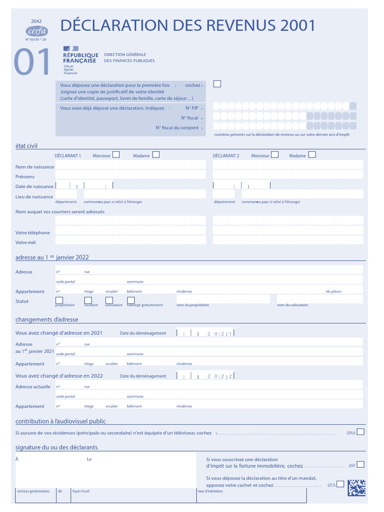 Déclaration Des Revenues | PDF