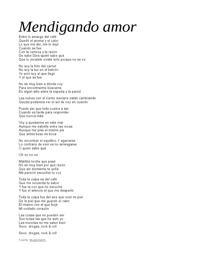 Mendigando Amor | PDF