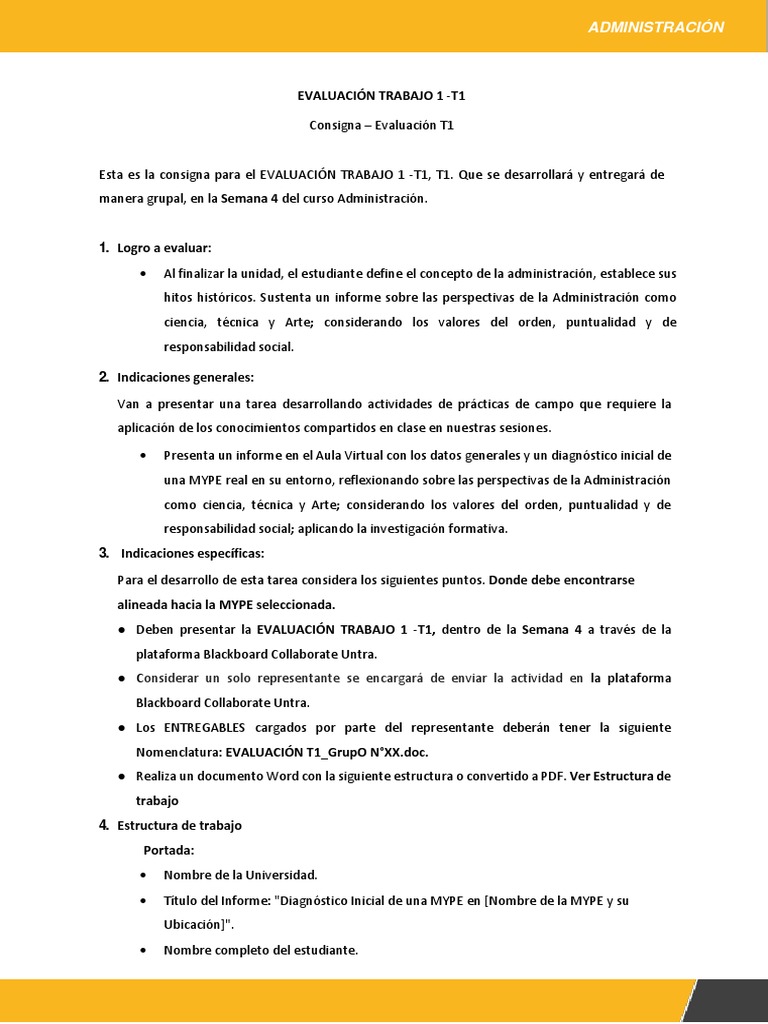 Evaluación T1 - Consigna | PDF | Crecimiento personal y profesional