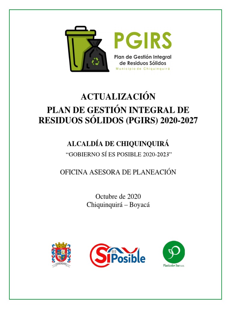 Pgirs 2020-2027 | PDF | Residuos | Sustentabilidad